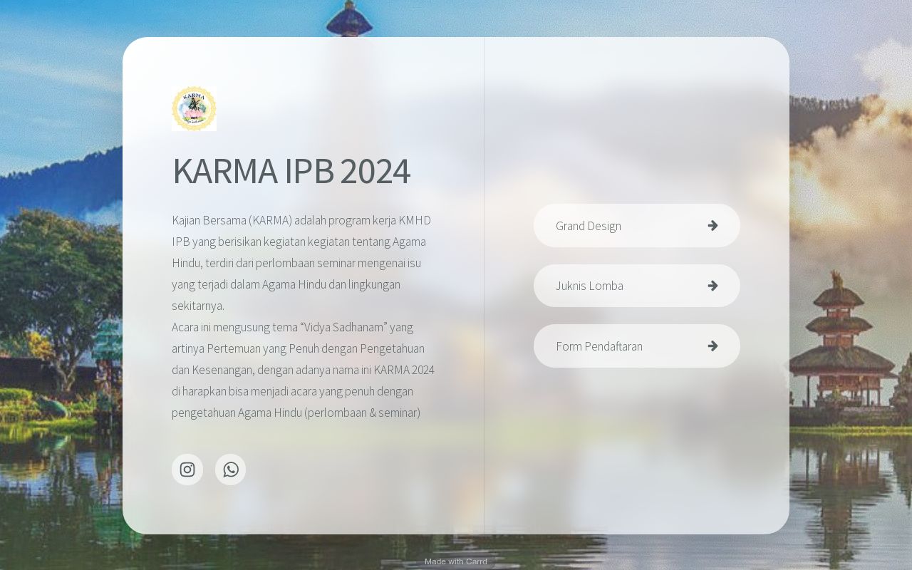KARMA KMHD IPB 2024